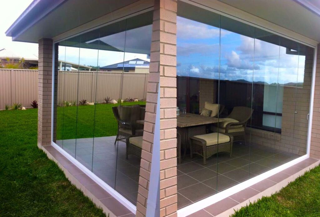 Frameless Bifold Sydney - Glass Curtains